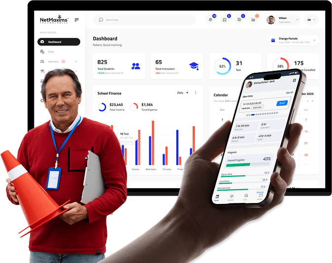 Driving School Management & Scheduling Software | Custom Mobile App ...